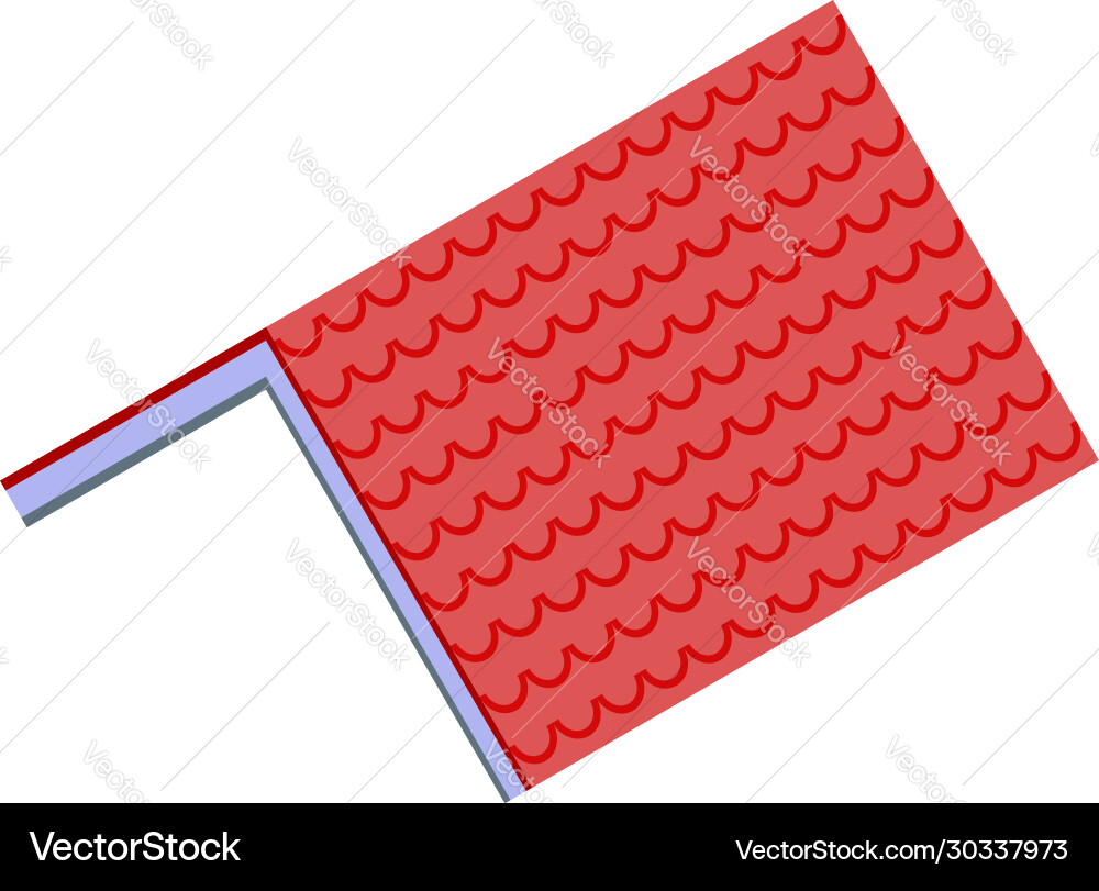 House roof icon isometric style Royalty Free Vector Image