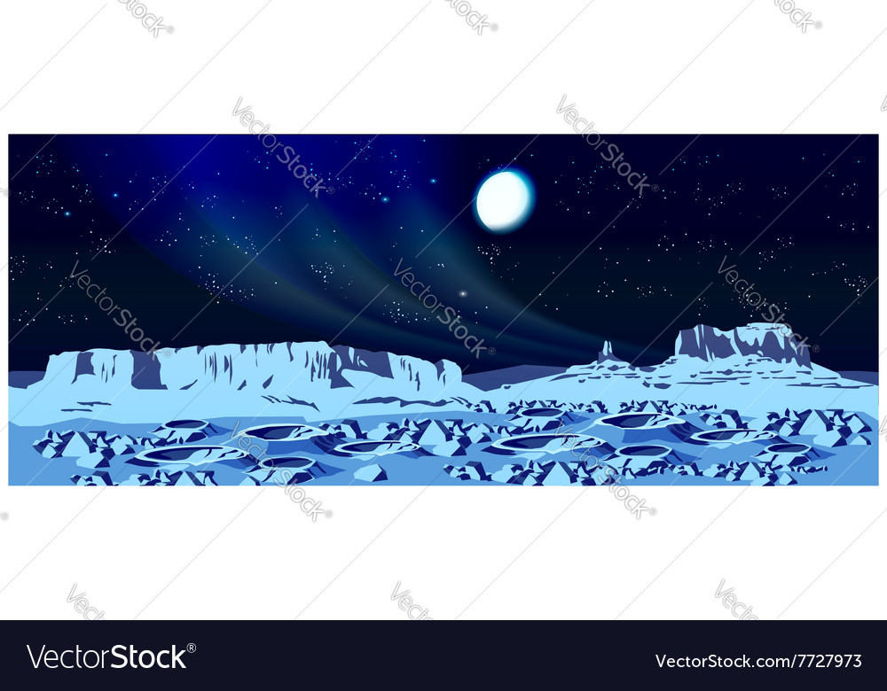Planet Surface Royalty Free Vector Image - VectorStock