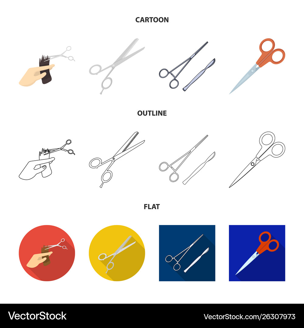 Scissor and craft symbol Royalty Free Vector Image