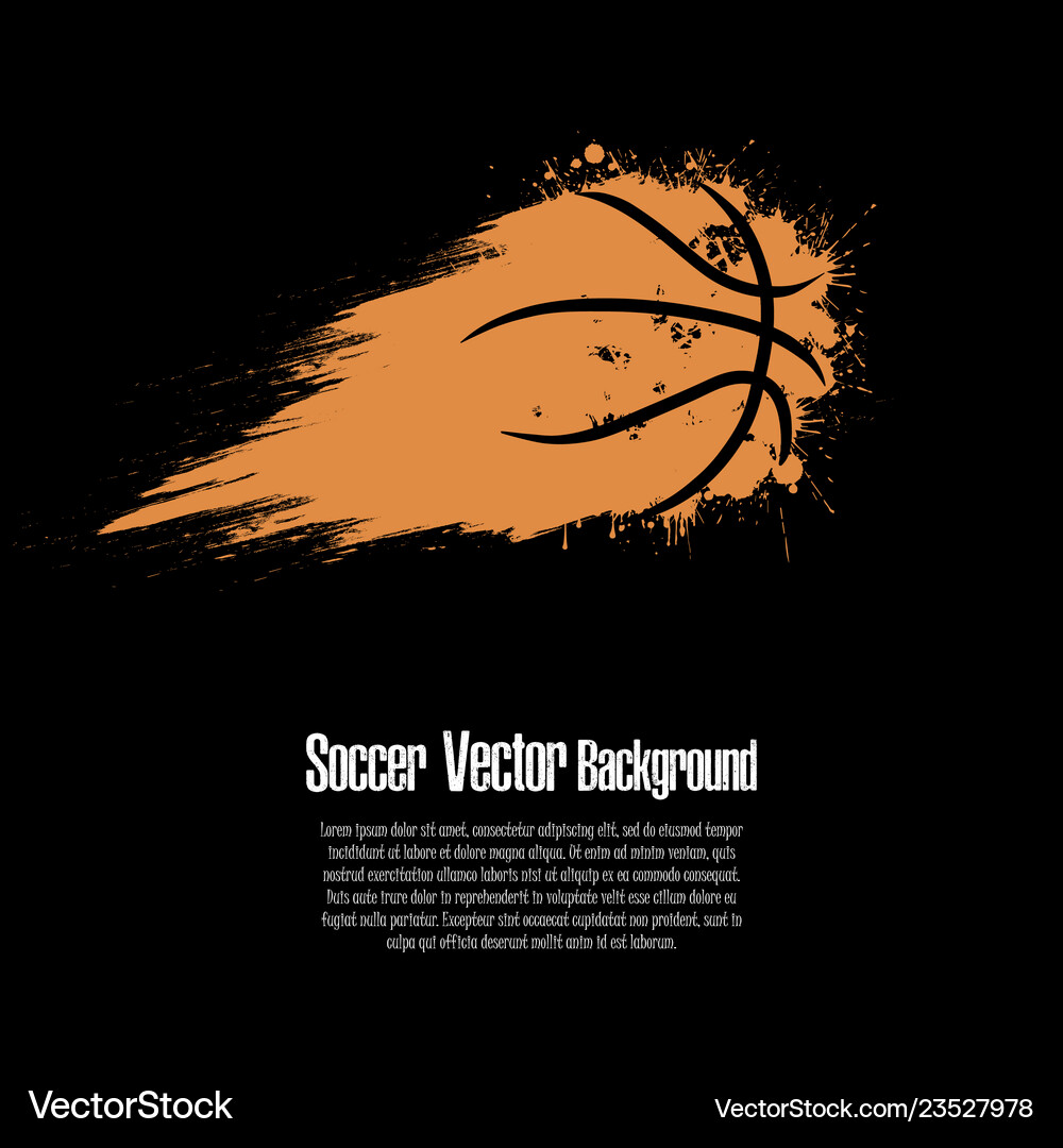 Background abstract basketball ball from blots Vector Image