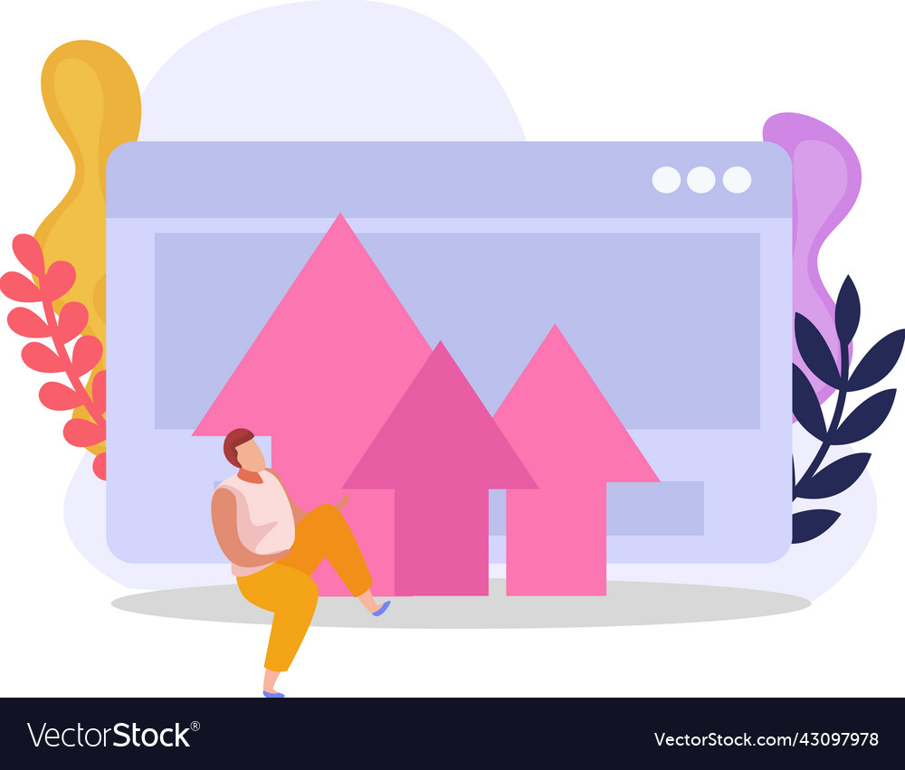 Computer user composition Royalty Free Vector Image