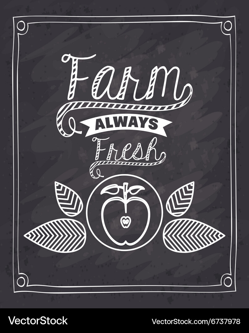 Farm fresh food design Royalty Free Vector Image