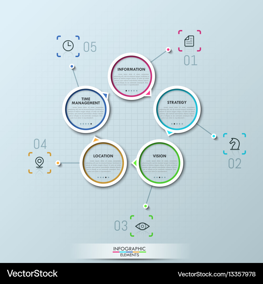 Modern infographic design layout Royalty Free Vector Image