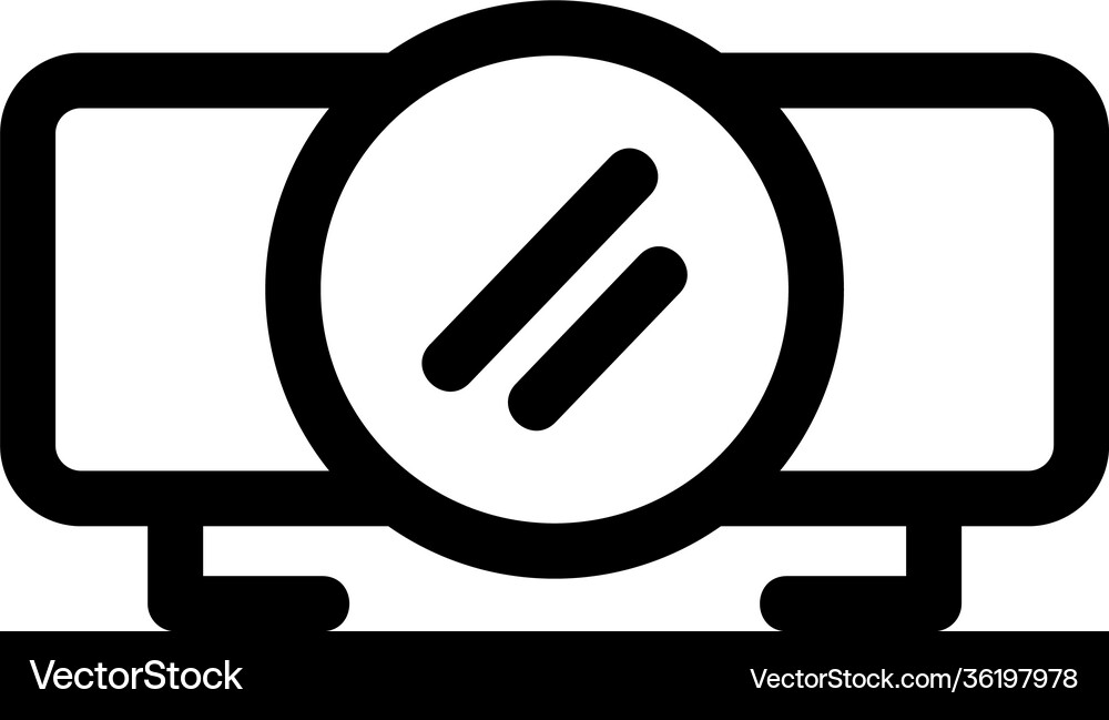 Projector icon or logo isolated sign symbol Vector Image