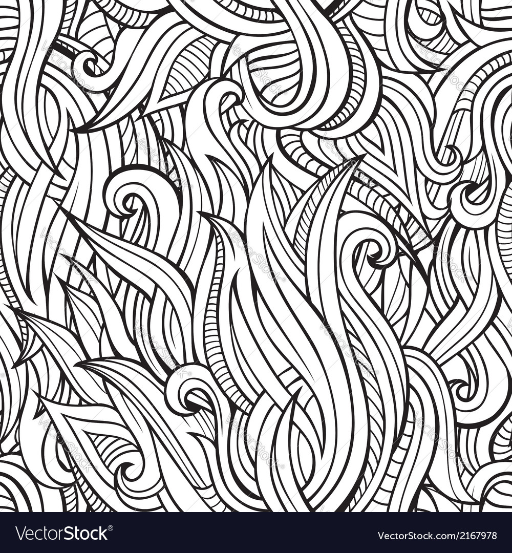 Seamless abstract nature pattern Royalty Free Vector Image