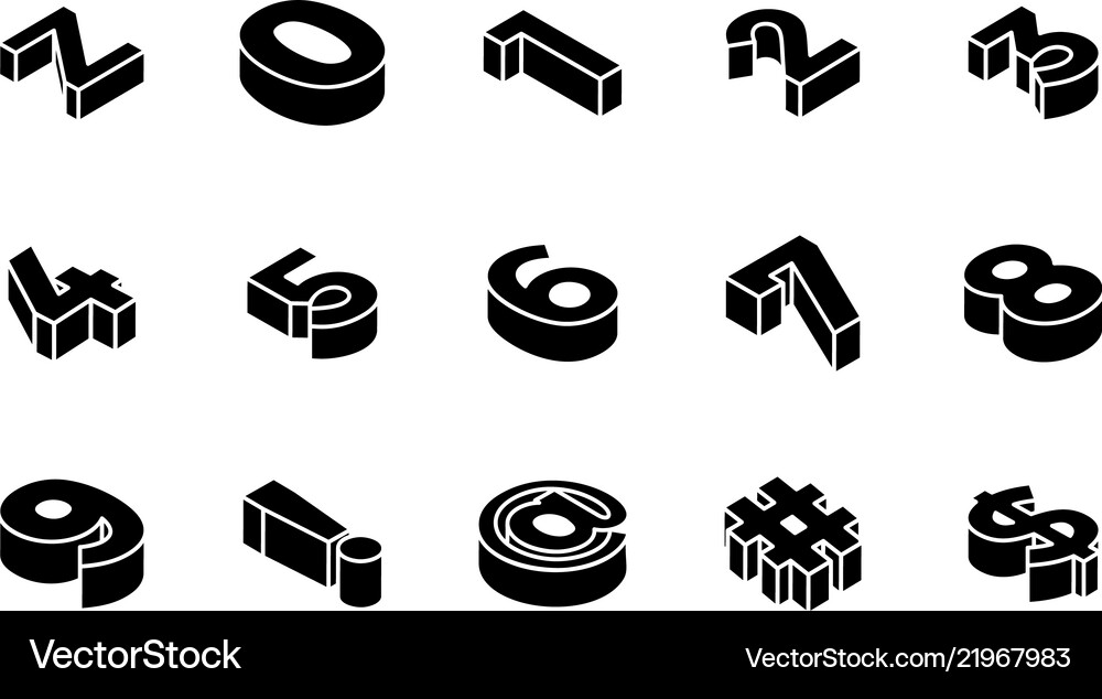 3d text effects pack Royalty Free Vector Image