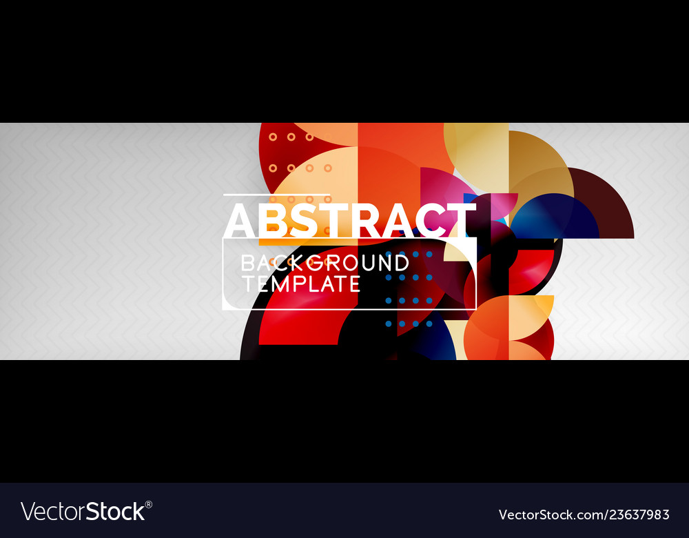 Abstract background geometric circle composition Vector Image