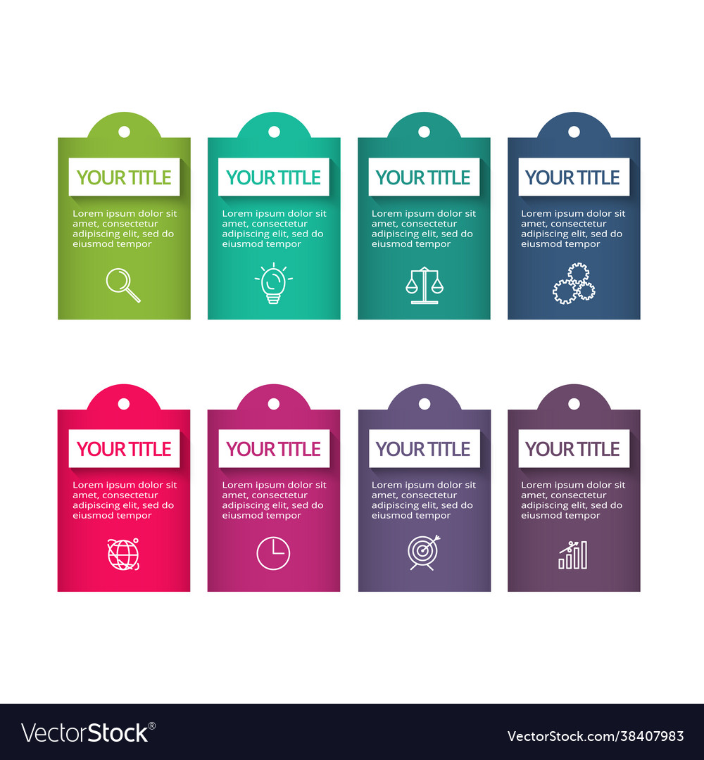 Business data visualization process chart Vector Image