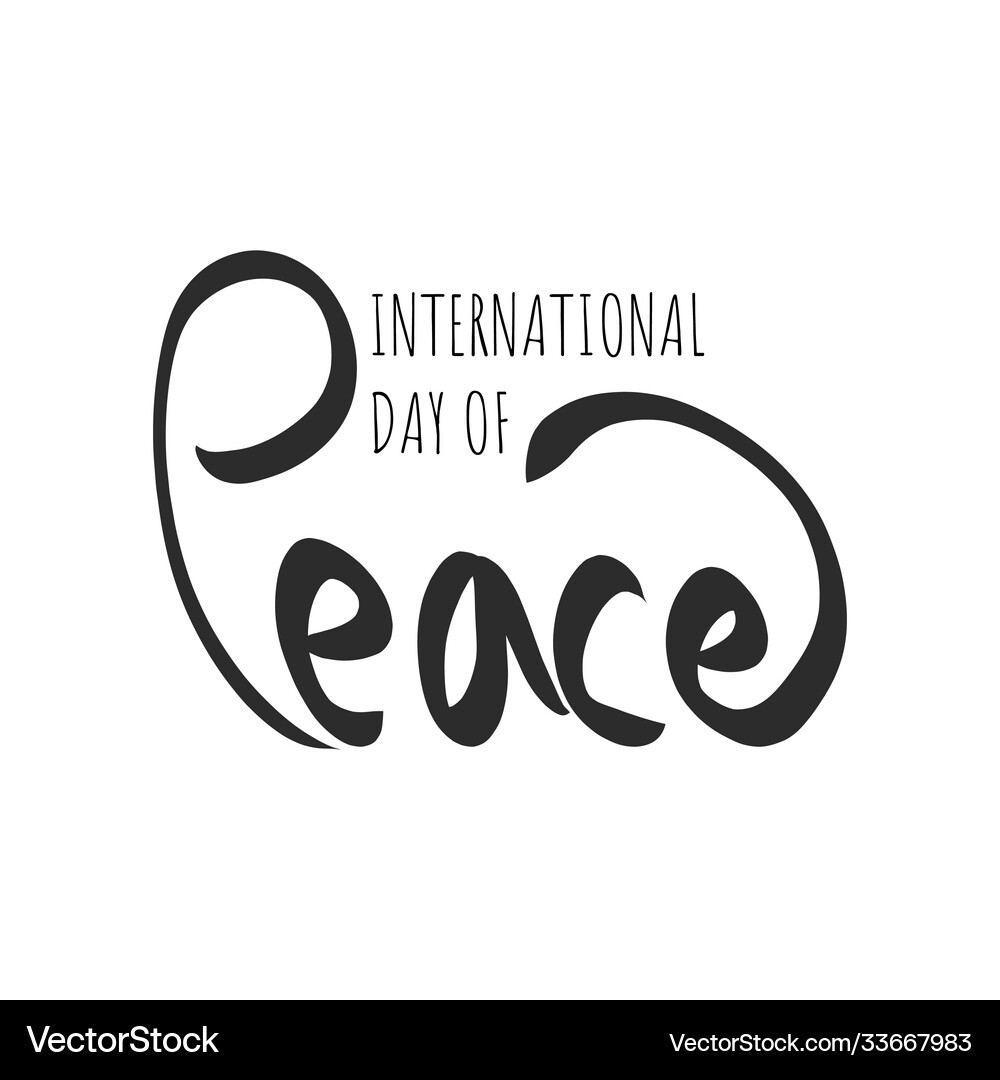 Design for celebrating international day peace Vector Image
