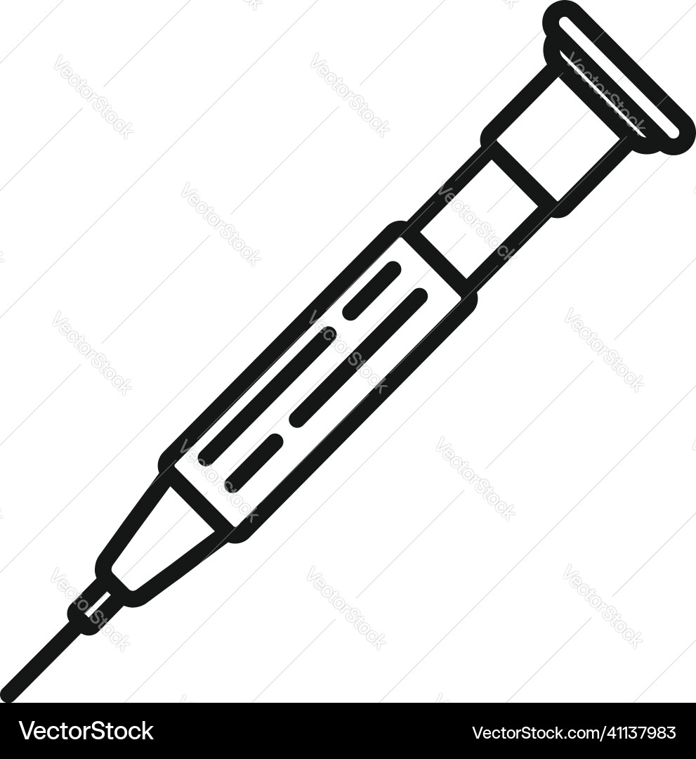 Fix screwdriver icon outline mobile repair Vector Image