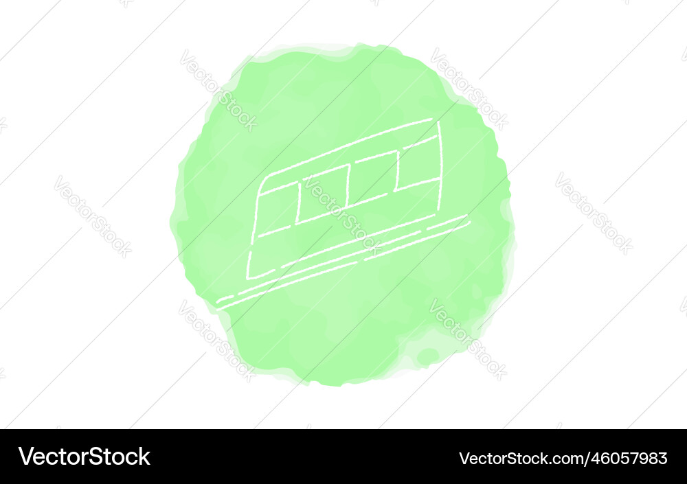 Handwritten simple icon linear motor car Vector Image