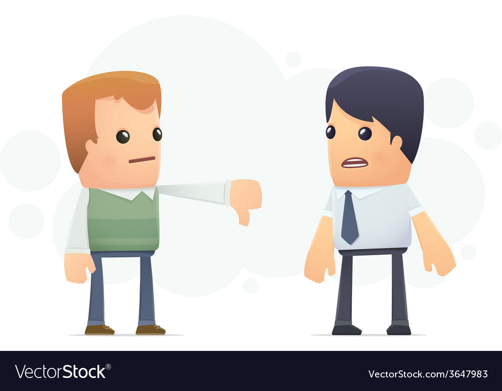 Negative evaluation work Royalty Free Vector Image