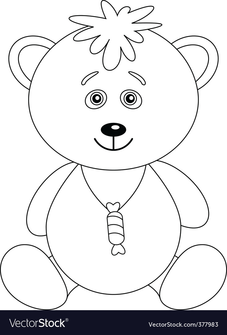 Teddy bear Royalty Free Vector Image - VectorStock