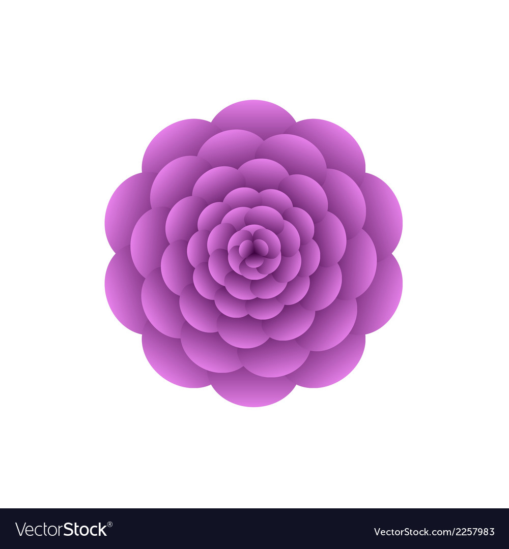 Violet flower Royalty Free Vector Image - VectorStock