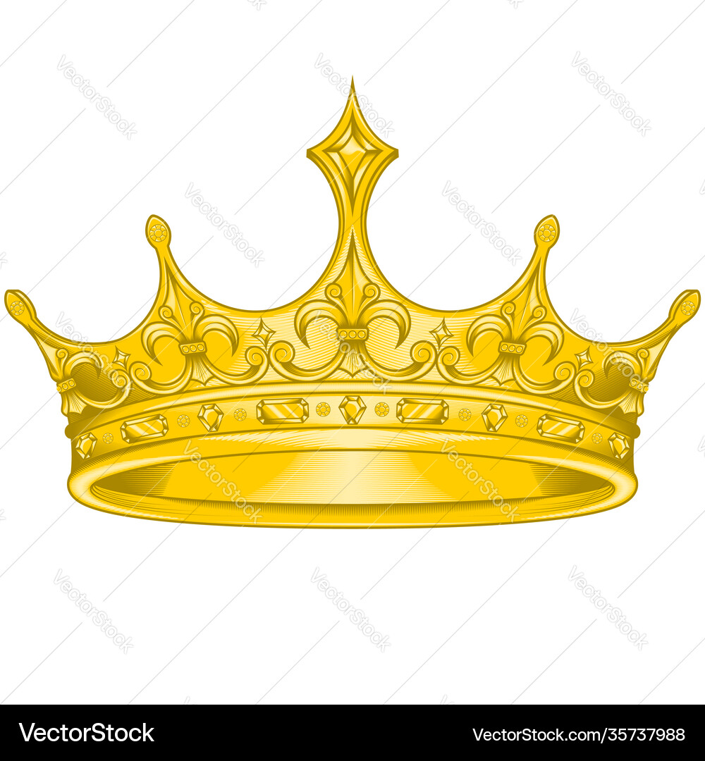 Gold Crown Vector Gold Crown Vector Art, Icons, And Graphics For Free