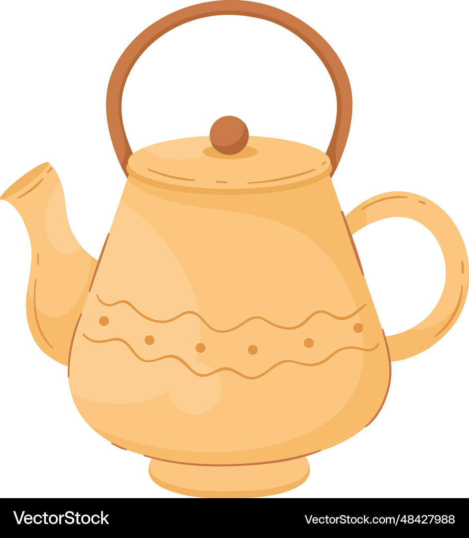 Kettle for tea Royalty Free Vector Image - VectorStock