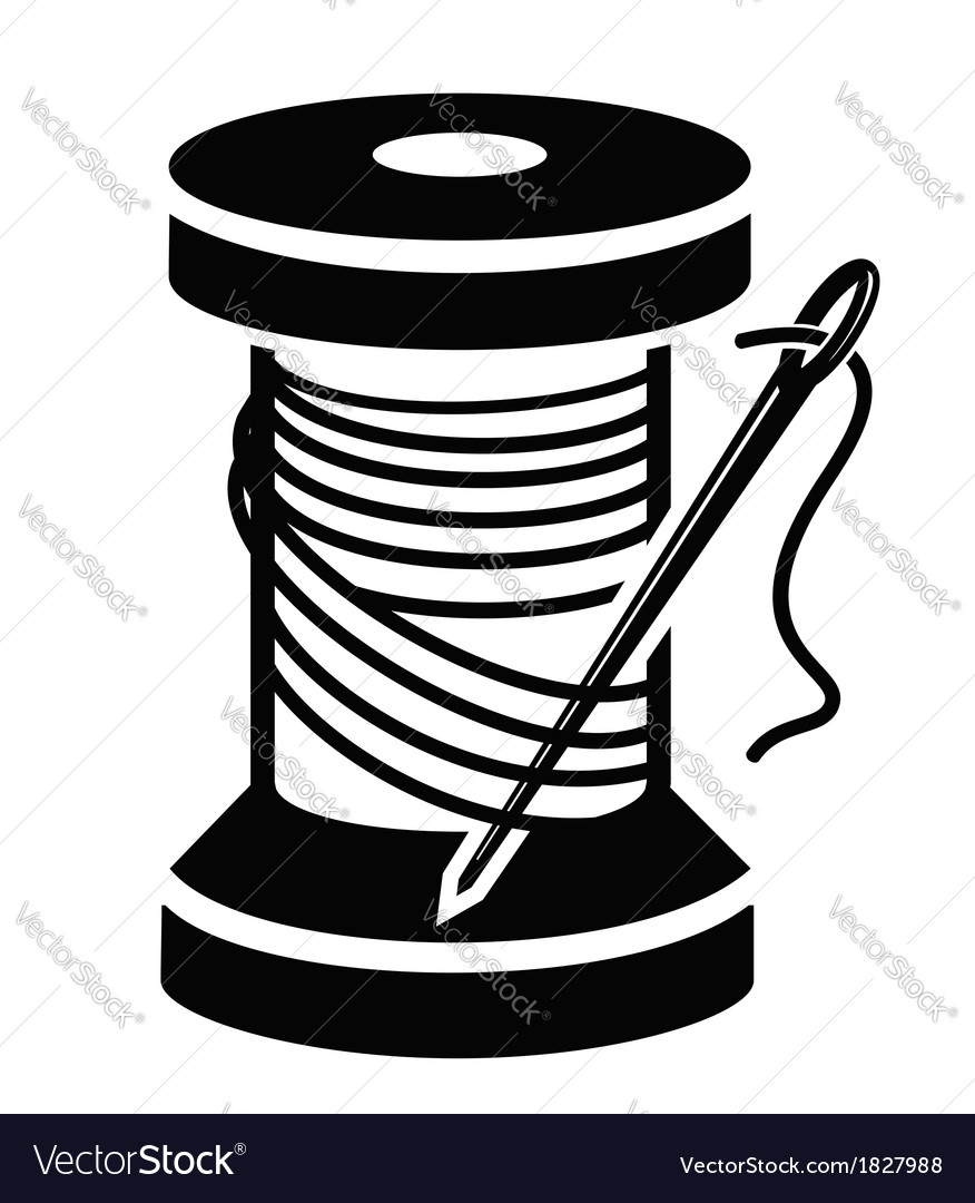 Spool thread Royalty Free Vector Image - VectorStock