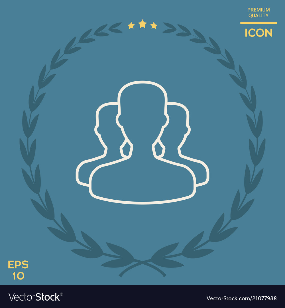 Team - line icon Royalty Free Vector Image - VectorStock Team - line icon Royalty Free Vector Image - VectorStock