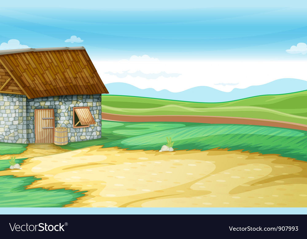 Barn scene Royalty Free Vector Image - VectorStock
