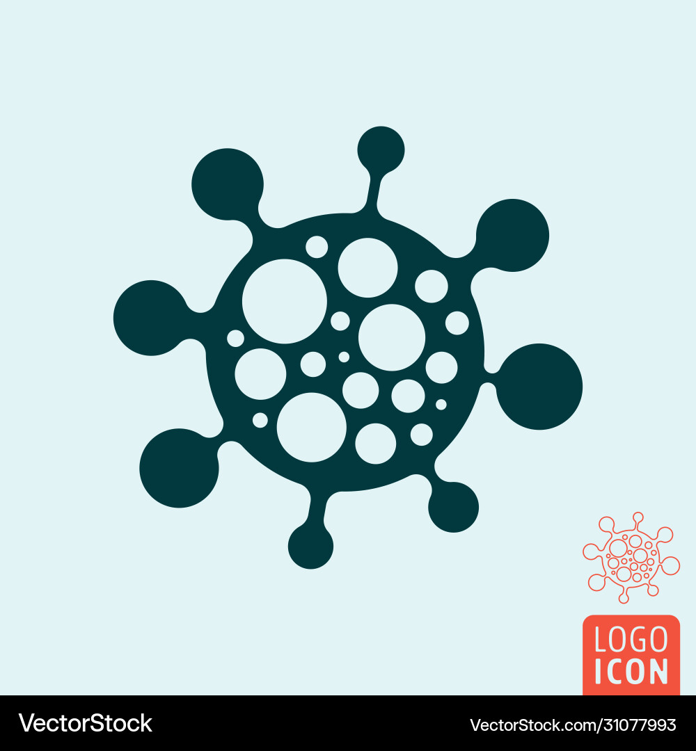 Coronavirus icon template corona virus symbol Vector Image