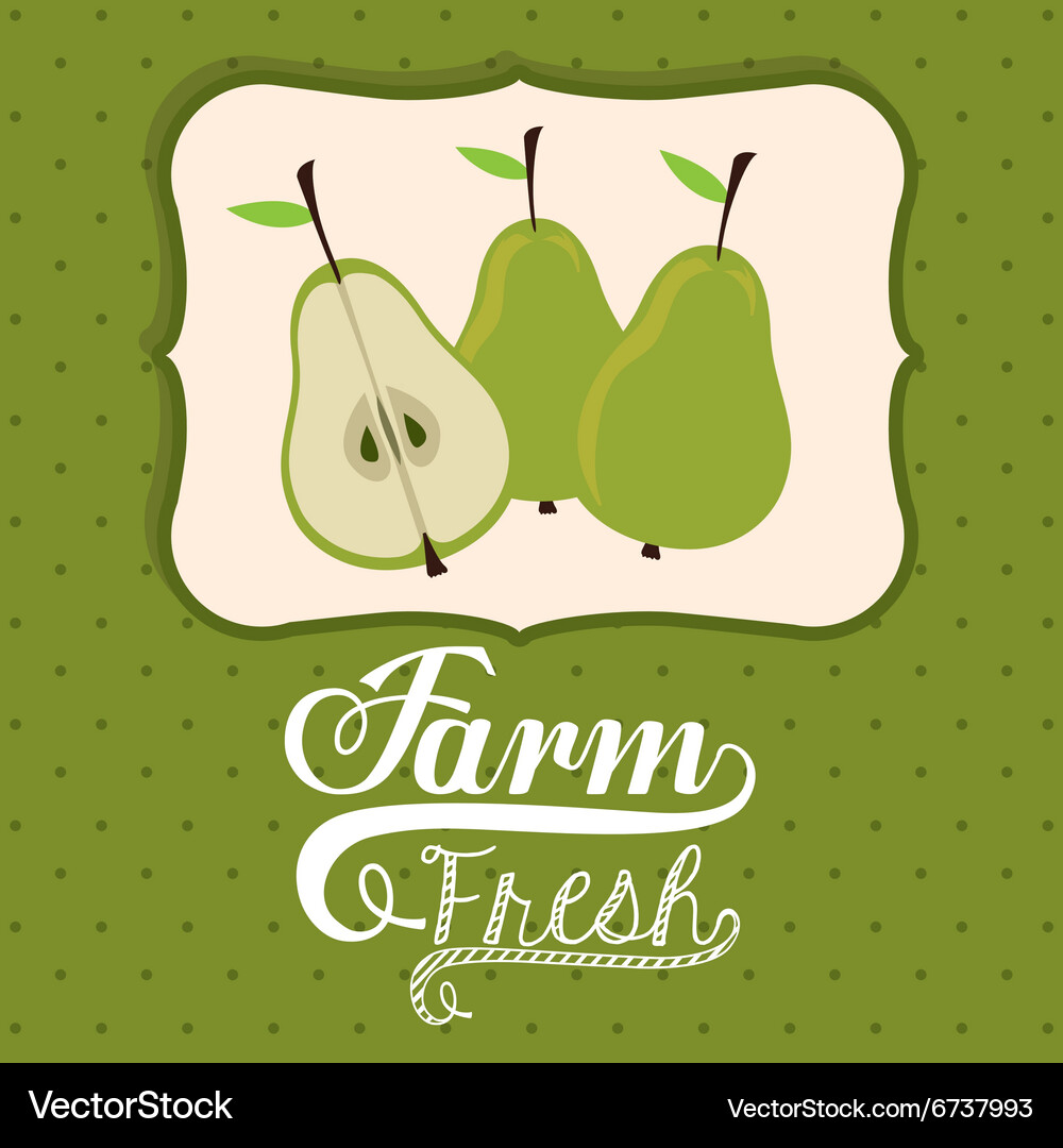 Farm fresh food design Royalty Free Vector Image