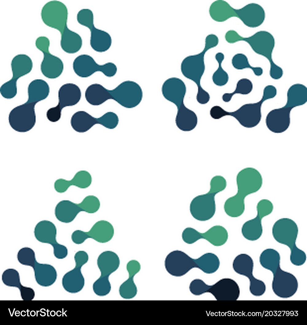 Futuristic technology icon turquoise color shapes Vector Image