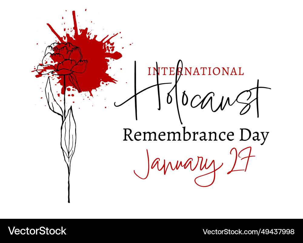 International holocaust remembrance day Royalty Free Vector
