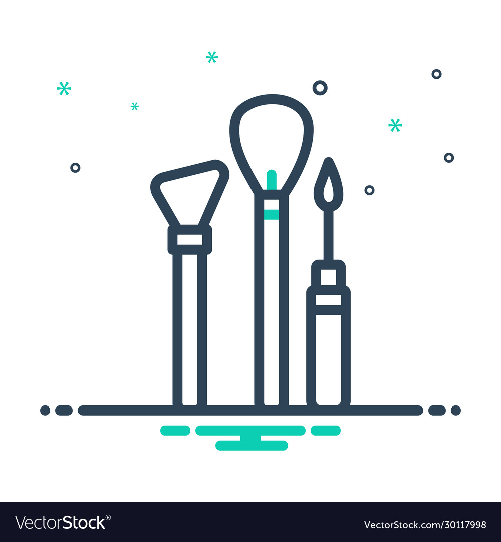 Makeup brushes Royalty Free Vector Image - VectorStock