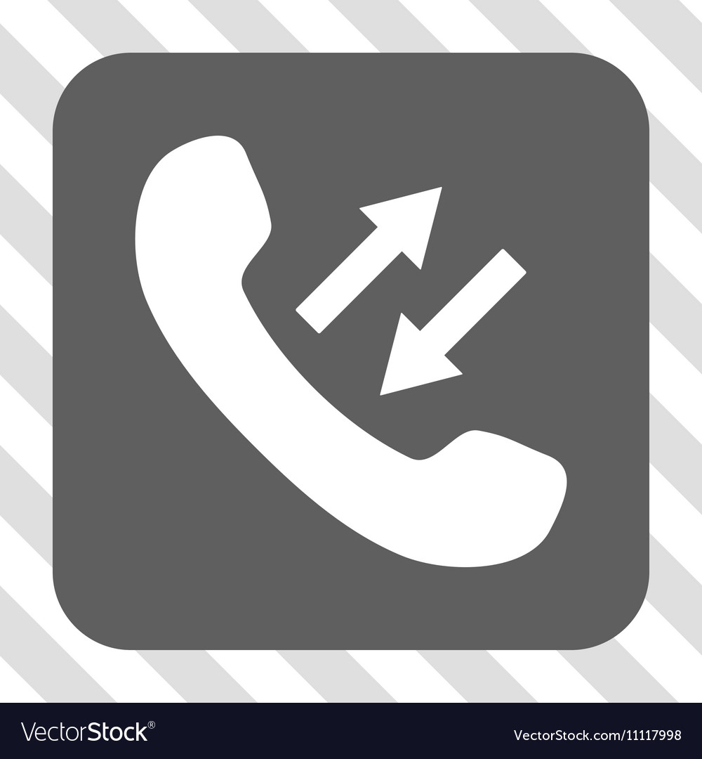 Phone talking rounded square button Royalty Free Vector