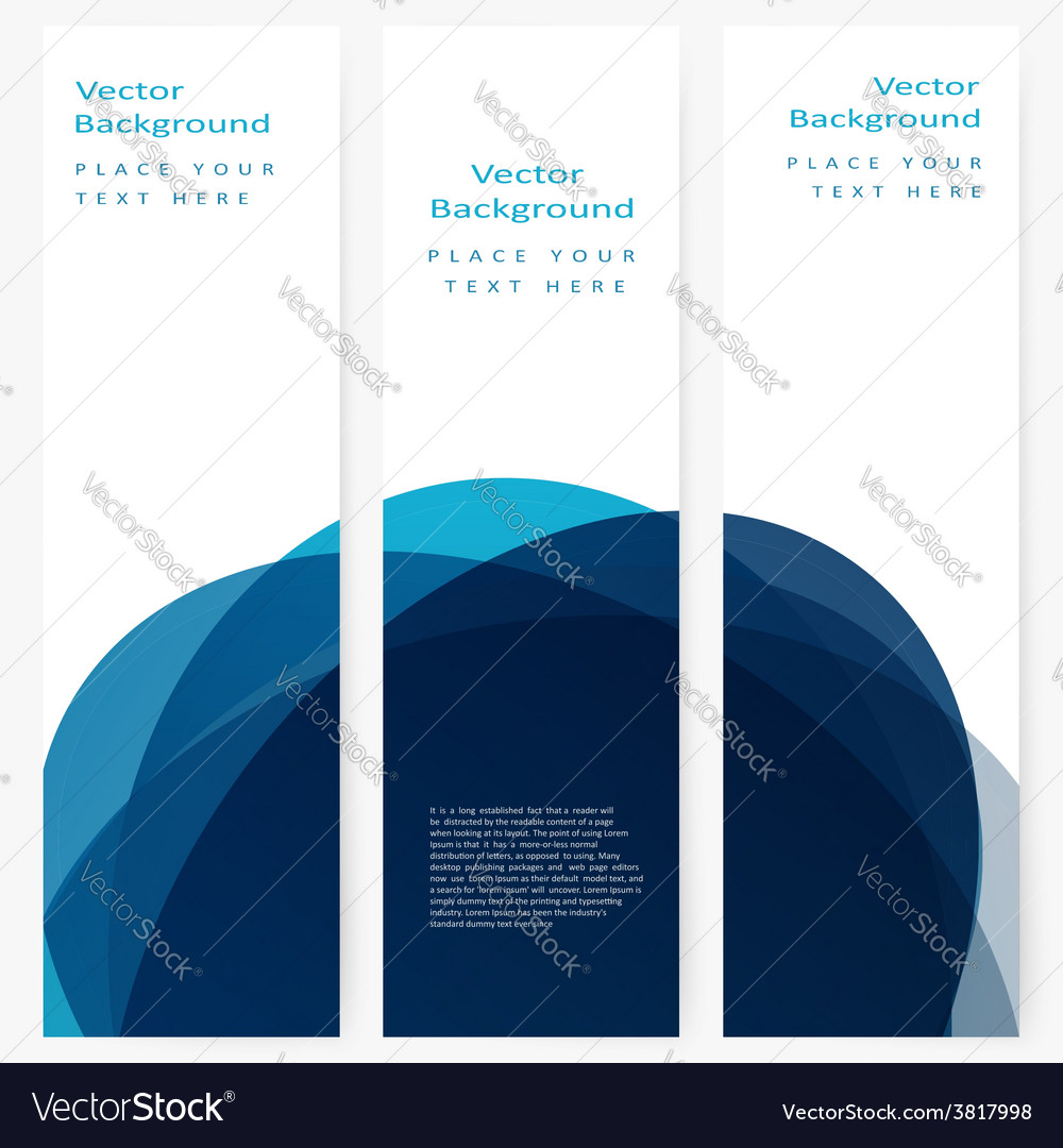 Set of abstract template banner Royalty Free Vector Image