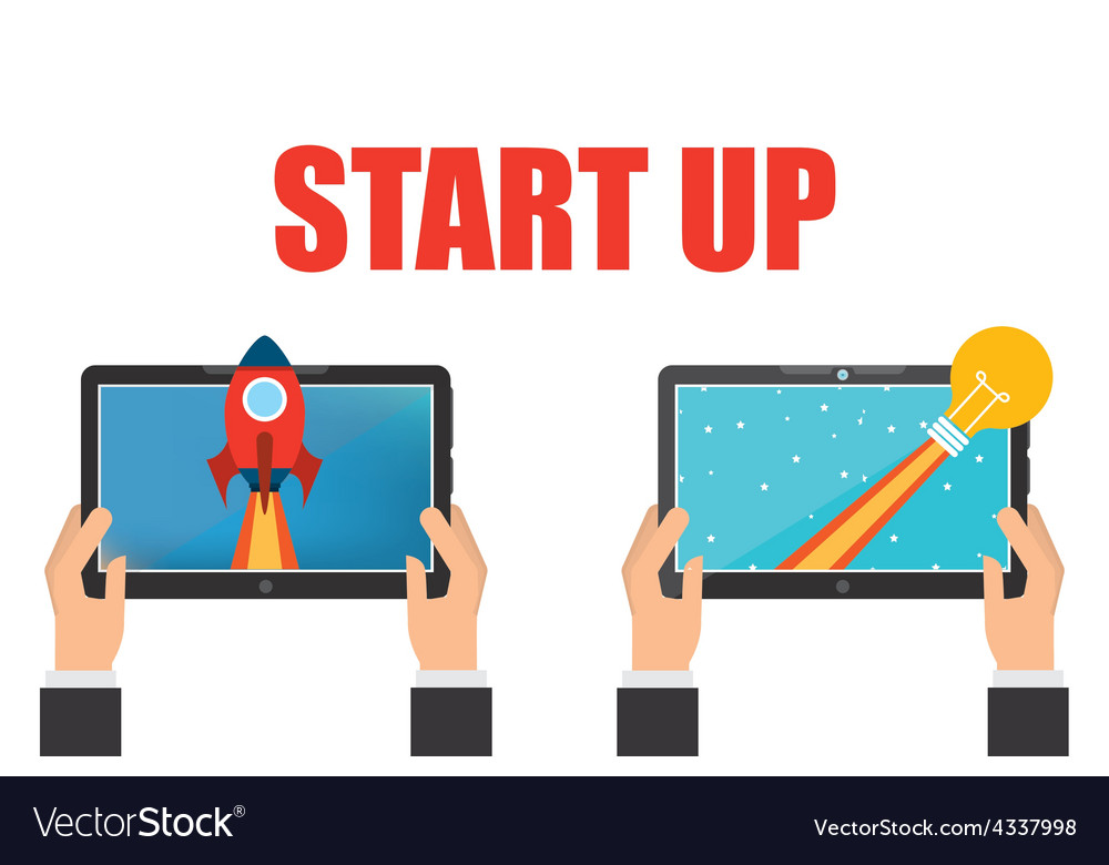 Start up Royalty Free Vector Image - VectorStock