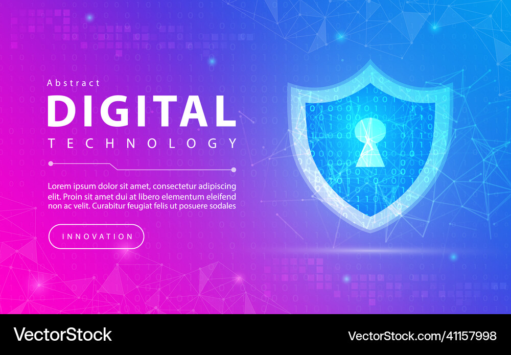 Technology security abstract background concept Vector Image