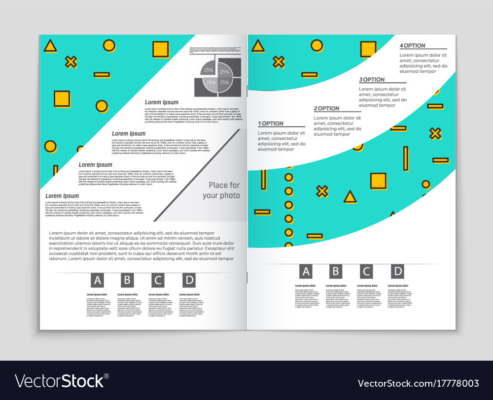 Abstract layout background set for art Royalty Free Vector