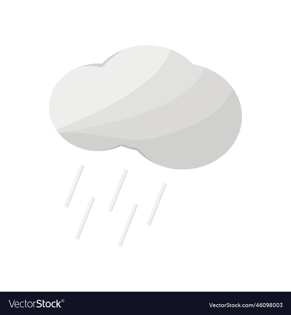 Cloud with rain Royalty Free Vector Image - VectorStock