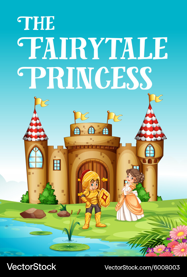 Fairy tale princess and knight Royalty Free Vector Image