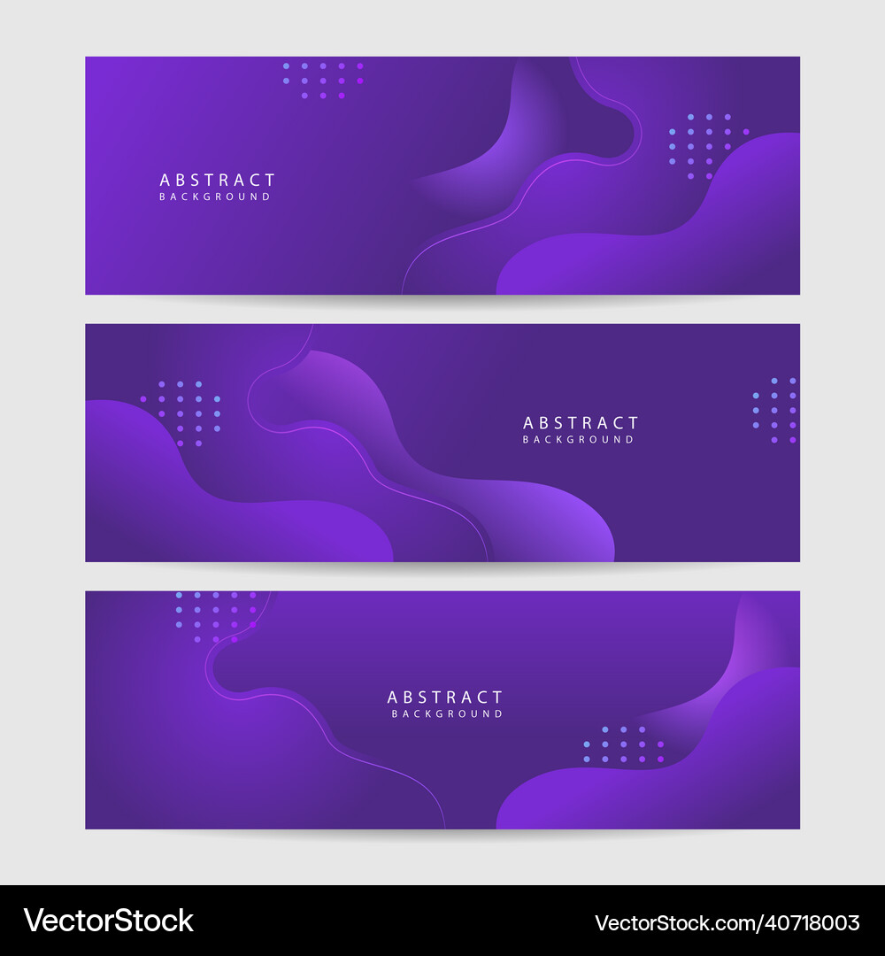 Modern blue purple abstract banner background Vector Image