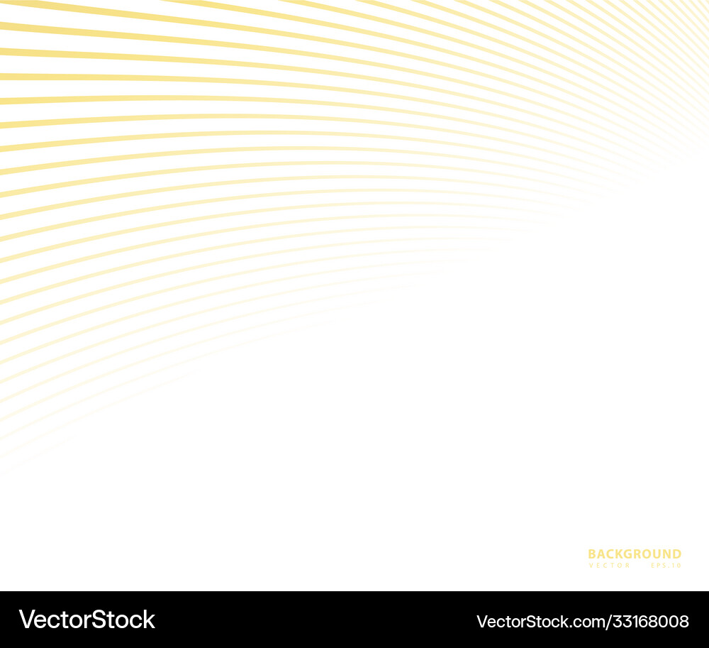 Abstract gold color warped diagonal striped Vector Image