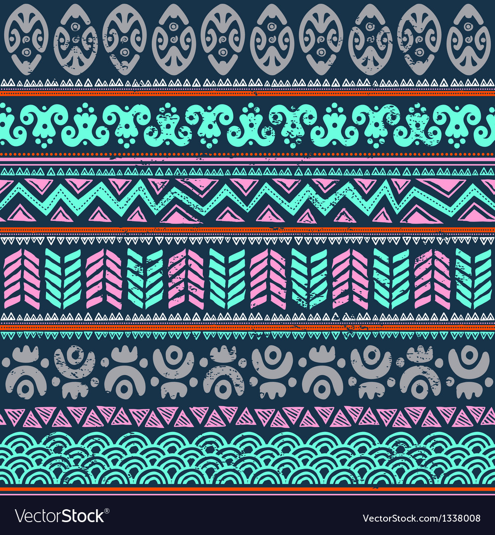 Abstract tribal pattern Royalty Free Vector Image