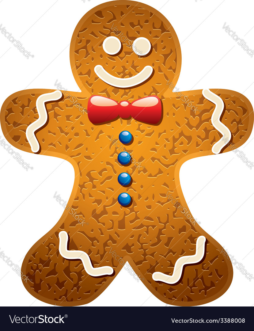 Gingerbread cookie Royalty Free Vector Image - VectorStock