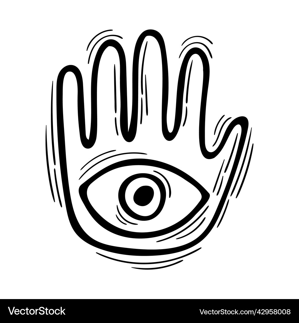 Magic hand drawn magical vintage sign Royalty Free Vector