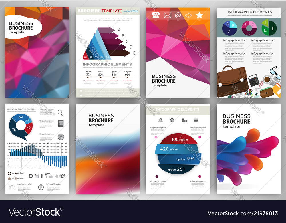 Abstract backgrounds concept infographics Vector Image