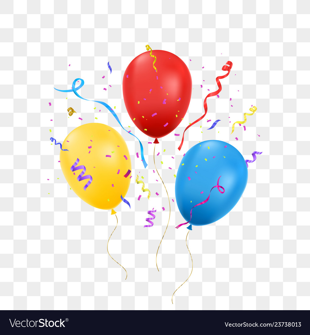 Balloons isolated Royalty Free Vector Image - VectorStock