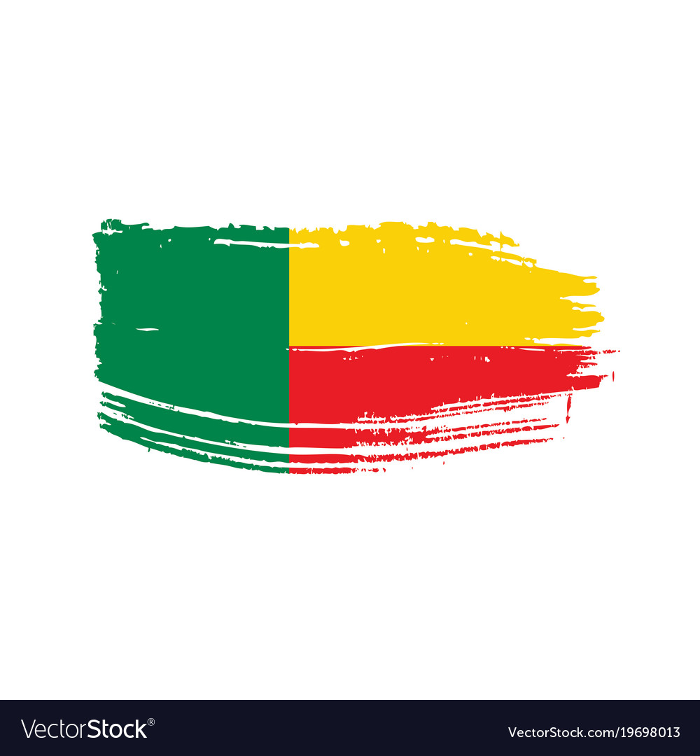 Benin flag Royalty Free Vector Image - VectorStock