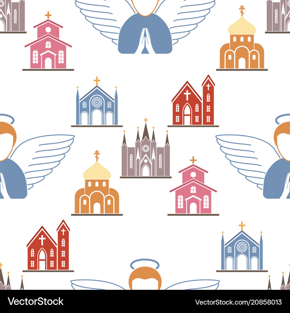 Christianity religion religionism flat Royalty Free Vector