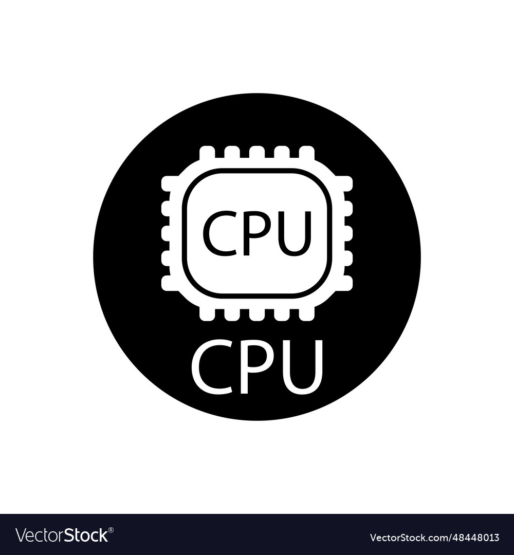 Cpu icon Royalty Free Vector Image - VectorStock