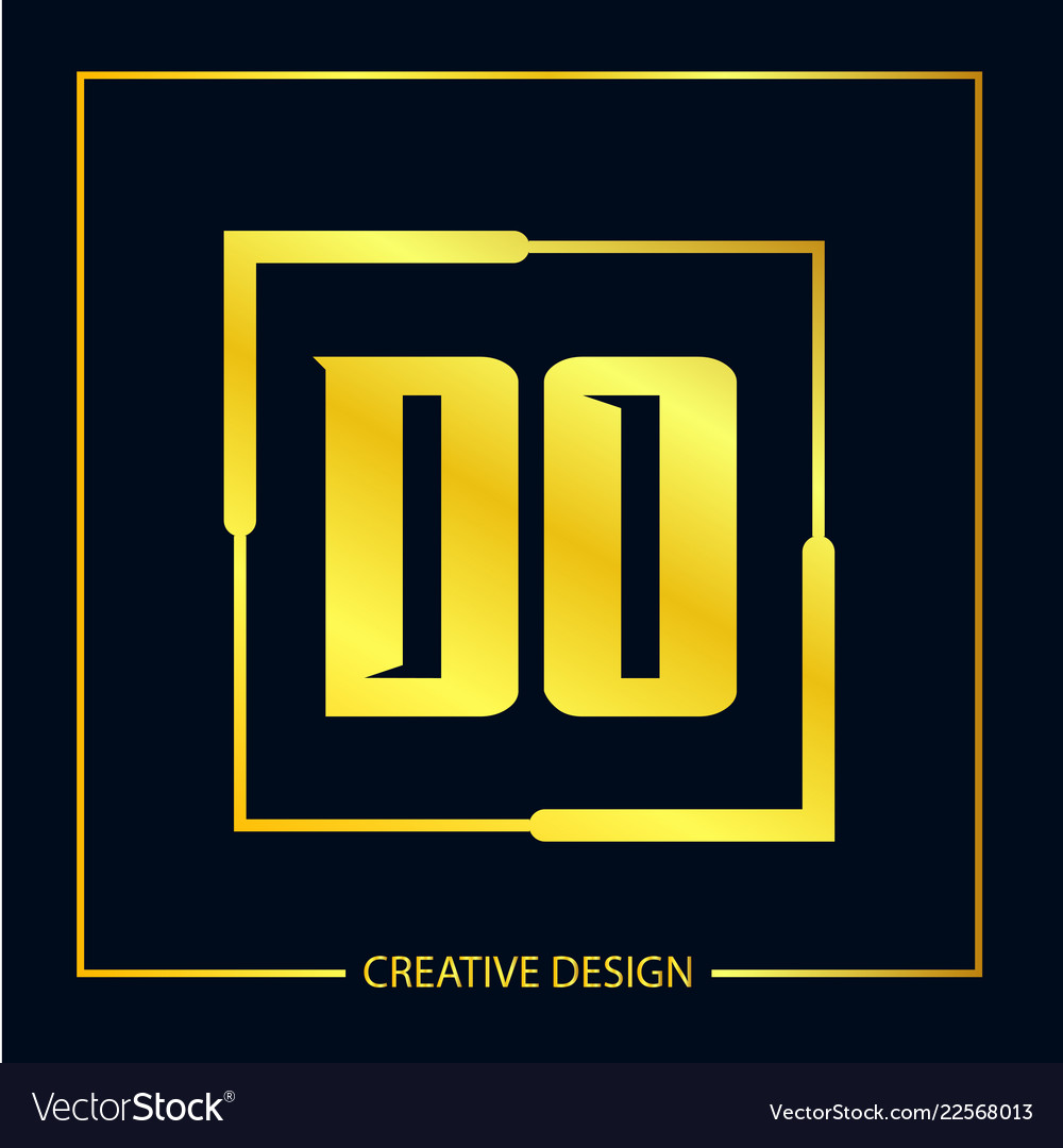 Initial letter do logo template design Royalty Free Vector