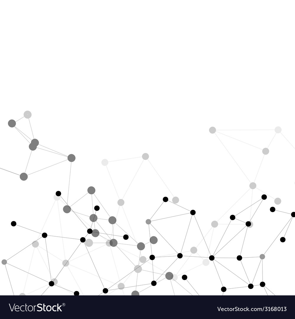 Molecule structure gray background Royalty Free Vector Image