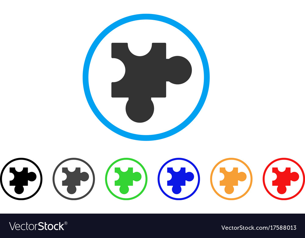 Plugin rounded icon Royalty Free Vector Image - VectorStock