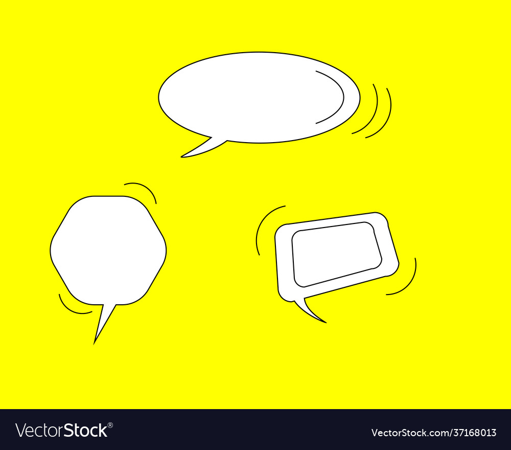 Quote speech bubble template Royalty Free Vector Image