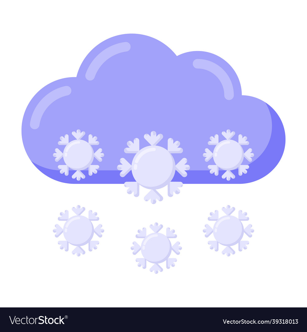 Snow falling Royalty Free Vector Image - VectorStock
